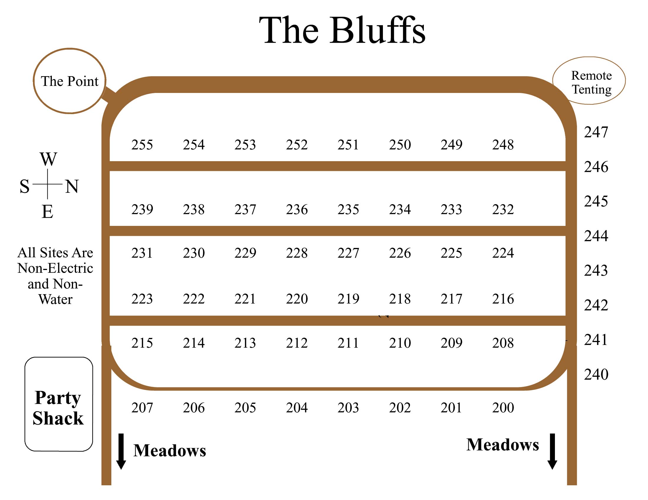 The Bluffs Campground Map - Apple River Family Campground