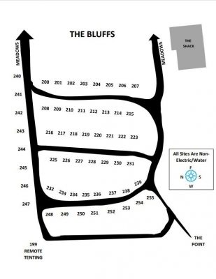 The Bluffs Campground Map - Apple River Family Campground